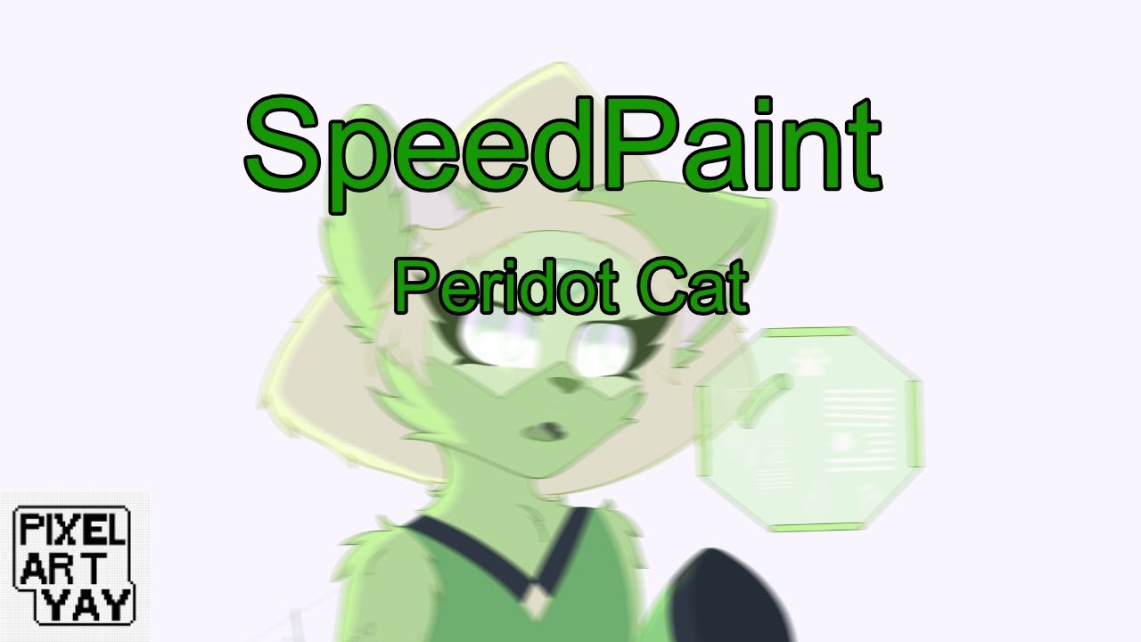 Peridot Cat - speedpaint furry - Paint Tool Sai - furry - YouTube
