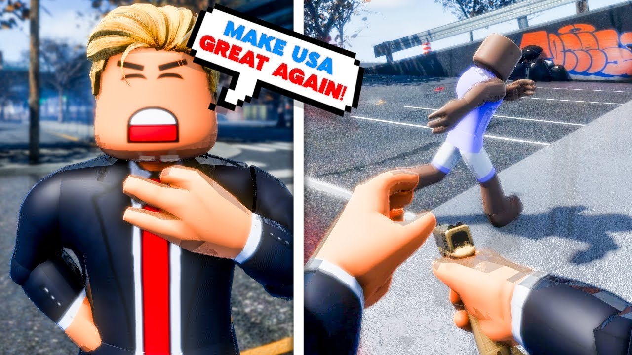 I Dressed Up As DONALD TRUMP..& SWISS CHEESE My OPPS With A GLOCK ...