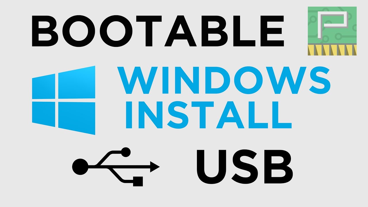 How To Create A Bootable Windows Installation DVD Or USB Drive - YouTube
