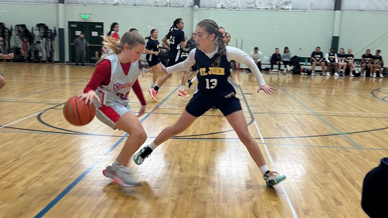 SJB vs SMS Girls Basketball Defensive highlights - YouTube