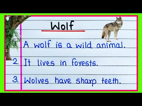 10 lines on Wolf in English | Few lines about Wolf in English | Wolf Essay 10 lines | About Wolf
