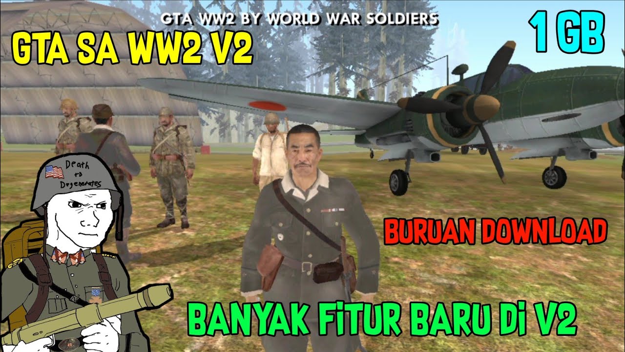 GTA SA LITE WW2 V2 BY WORLD WAR SOLDIERS - YouTube