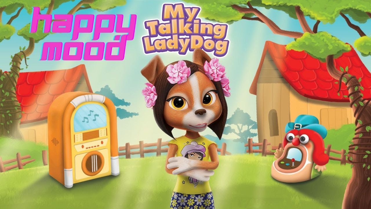 My talking Lady dog happy mood - YouTube