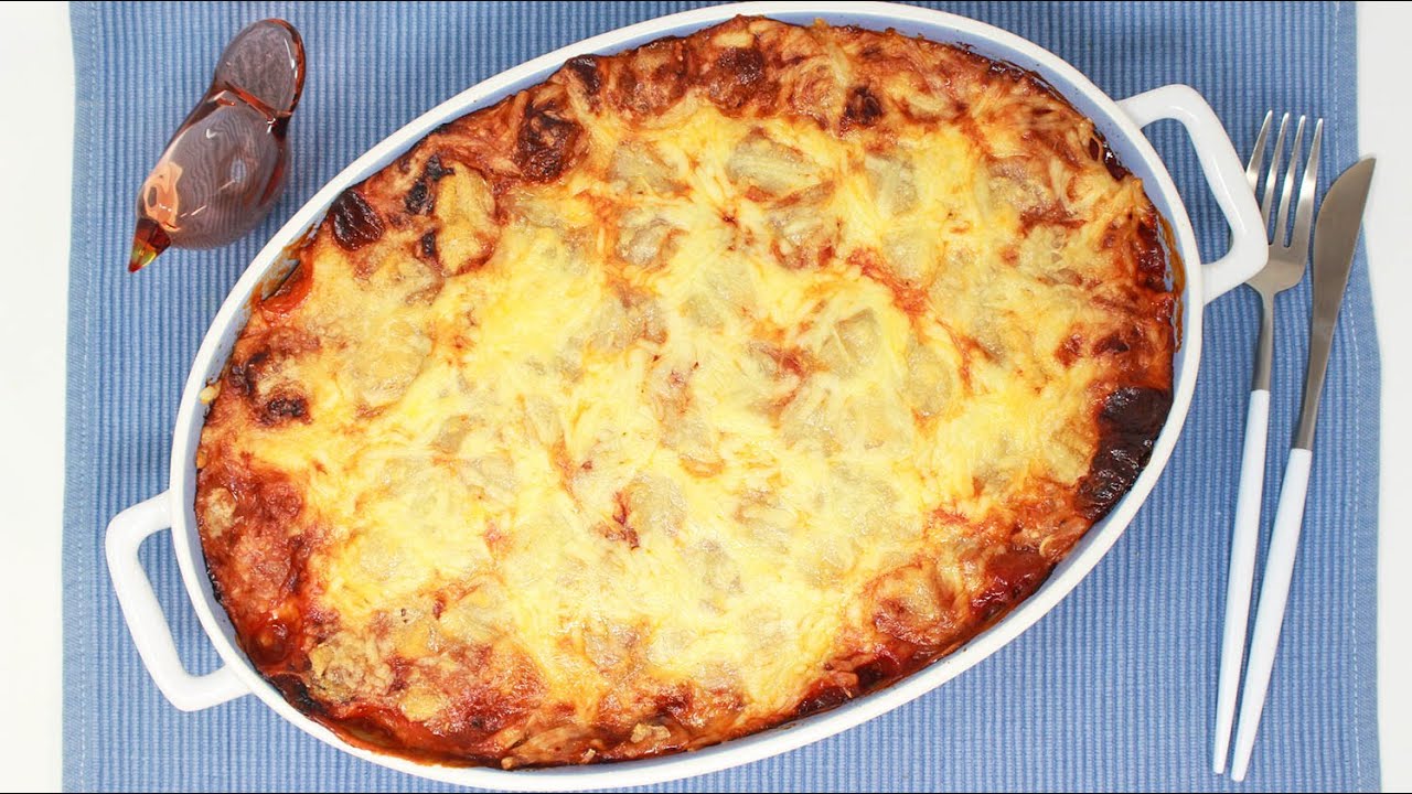 BOCKWURST-AUFLAUF mit zweierlei KÄSE - einfach, lecker und schnell ...
