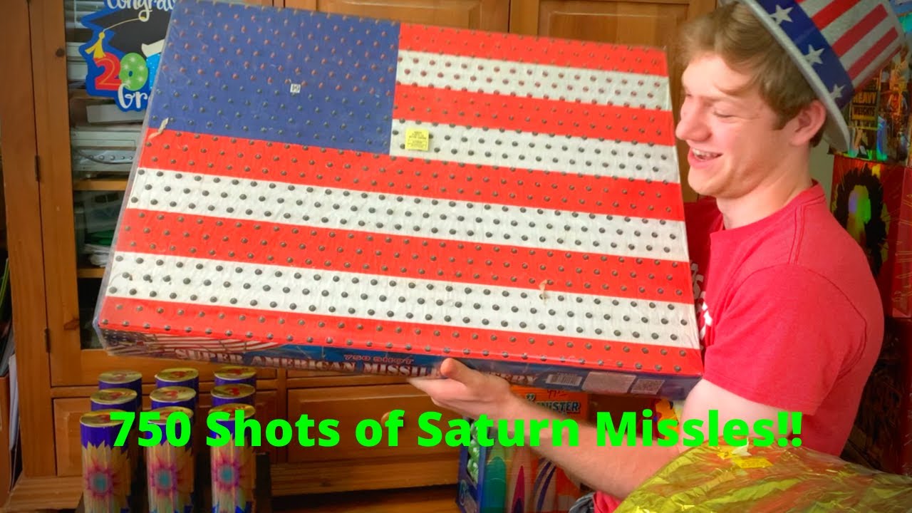 750 SHOTS OF SATURN MISSILES By TOP GUN FIREWORKS! - YouTube