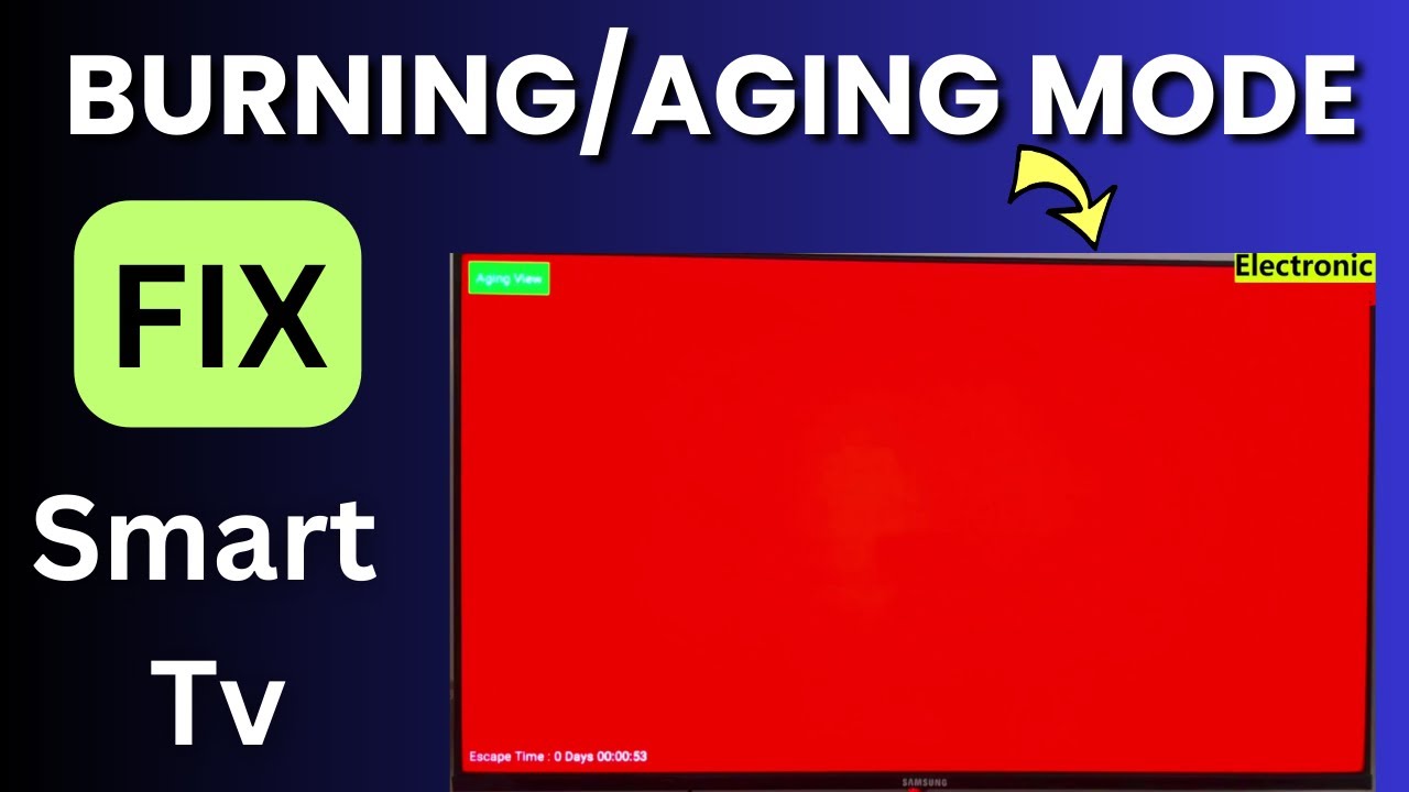 Smart Tv Burning/Aging Mode Fix || Wisdom Share Cloud Tv - YouTube
