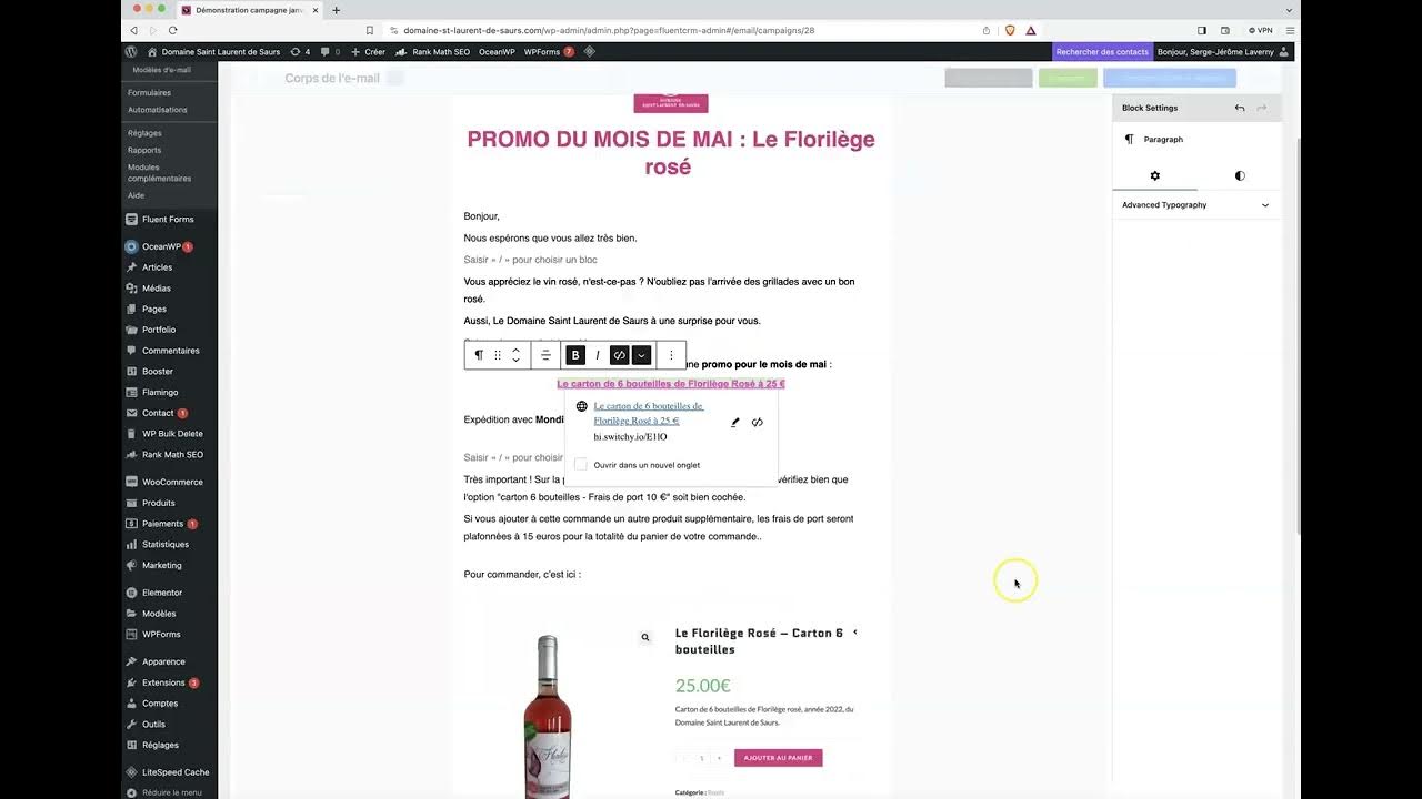 Tuto Wordpress - Création et envoi de newsletters avec FluentCRM - YouTube