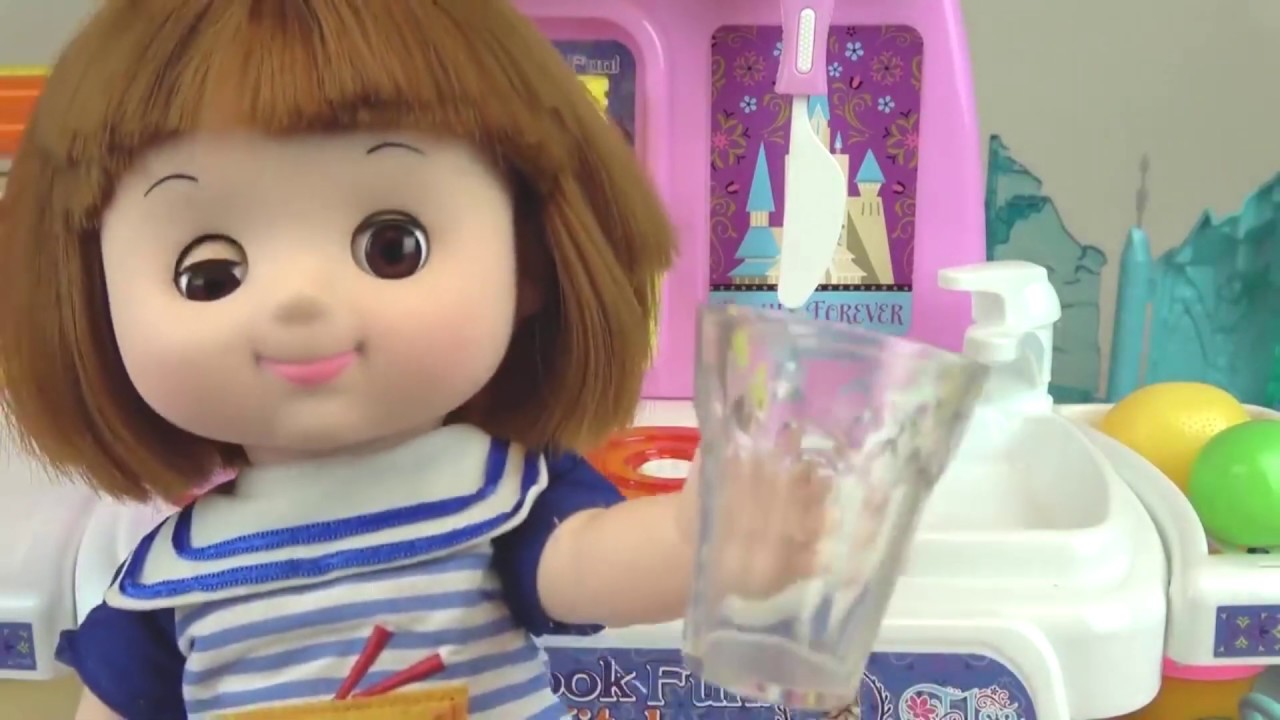 Real Baby Doll kitchen set play | kitchen set play toys - YouTube