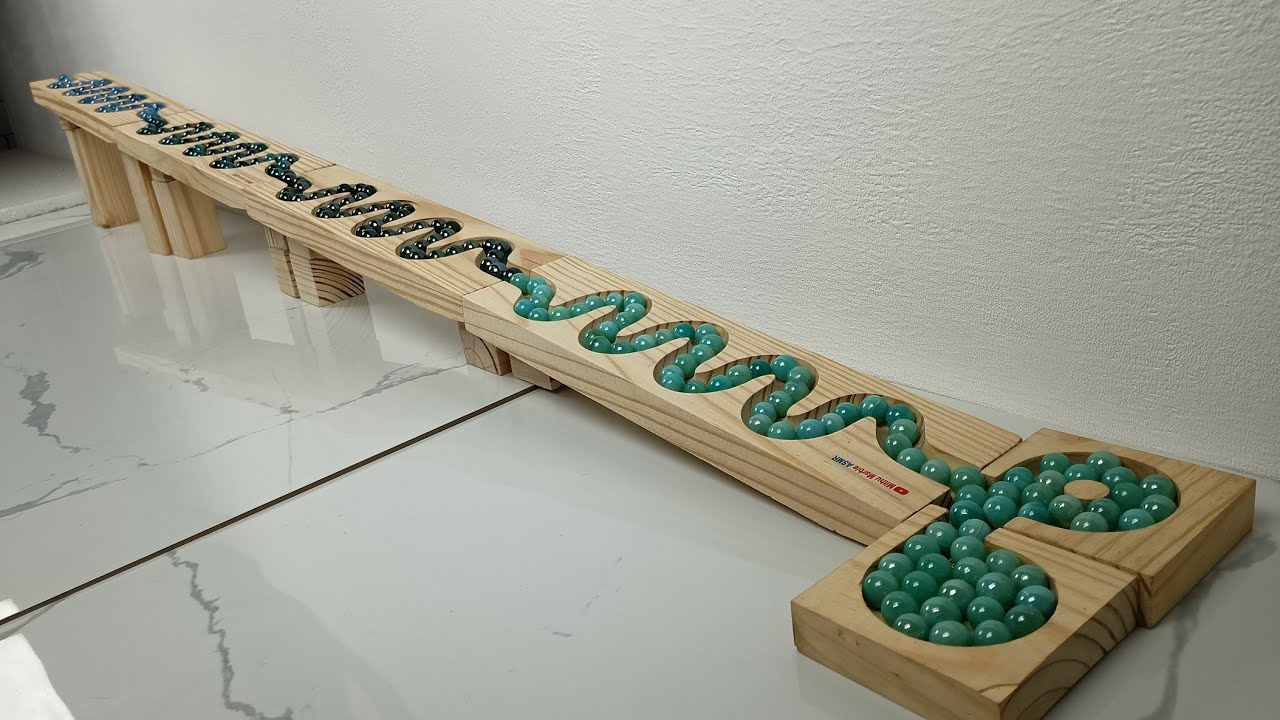 Long Marble Slope || Marble Run Race ASMR || Big Track . - YouTube