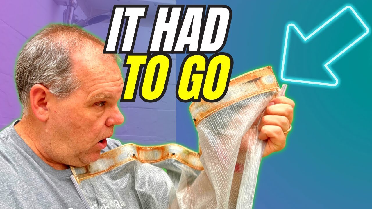 Quick and Easy Shower Curtain Swap in Our Lance Trailer - YouTube