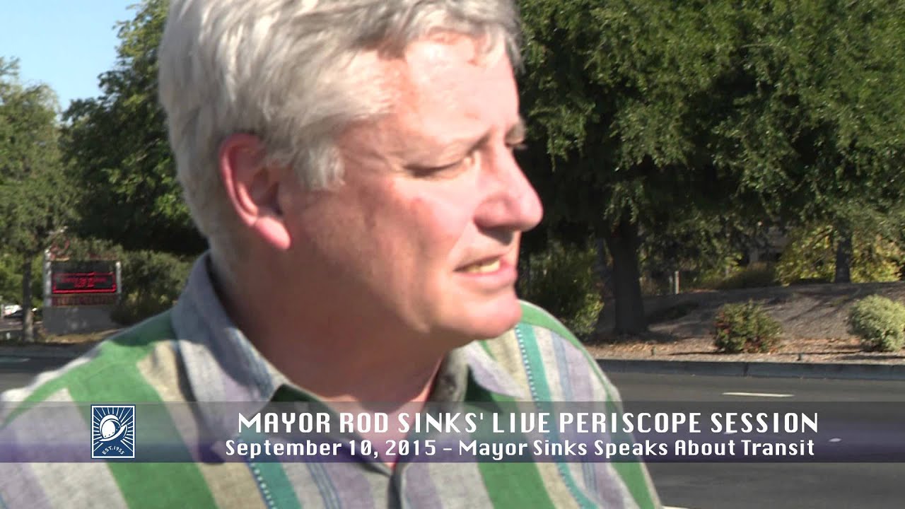 Mayor Rod Sinks' Live Periscope Session on Transit - 9/10/15 - YouTube