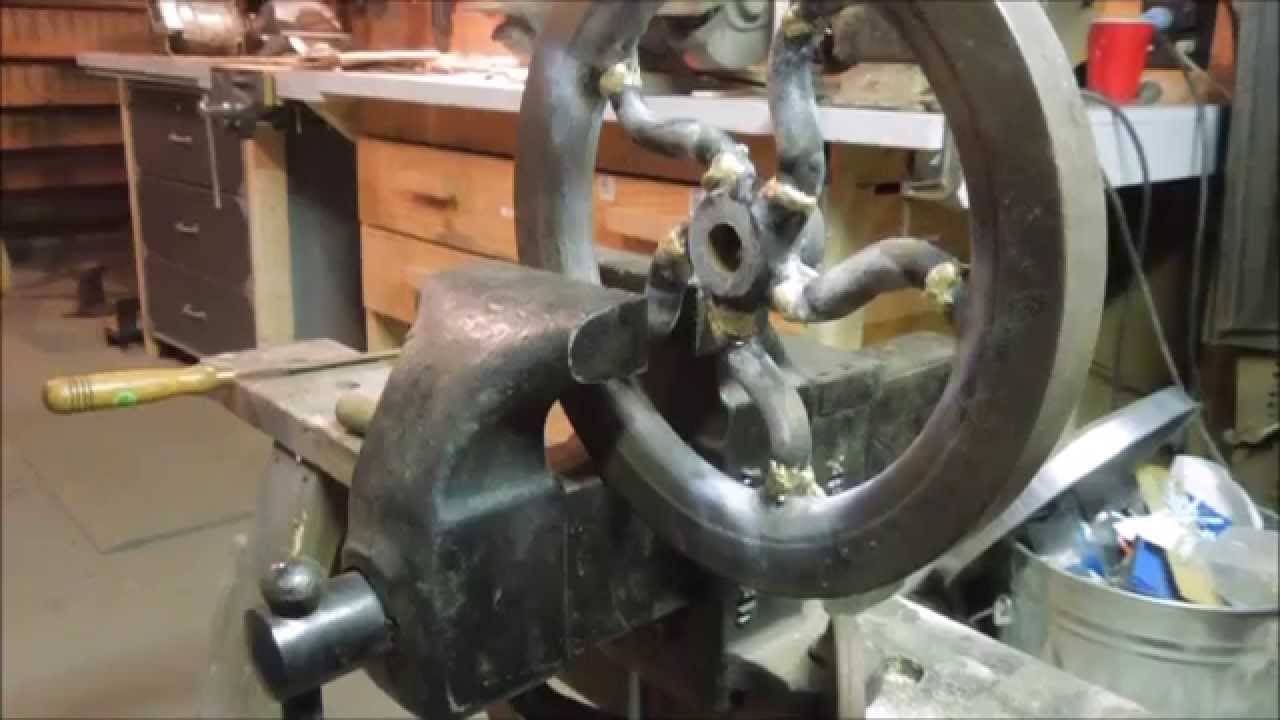 Brazing the Silver Drill Press Flywheel Pt 3 Filing - a video tutorial ...