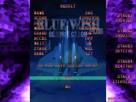 Blue Wish Resurrection Plus - Original 1CC/AllClear, 43,982,950 - YouTube
