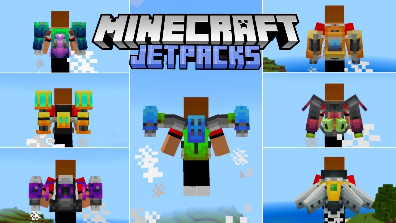 Incríveis JETPACKS no Minecraft 1.20 | Bedrock Addon - YouTube