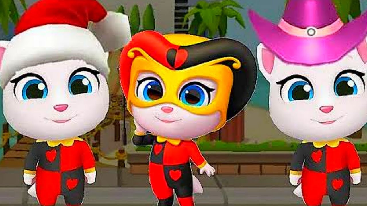 Talking Tom Gold Run: Carnival Angela Run - IOS Android Gameplay - YouTube