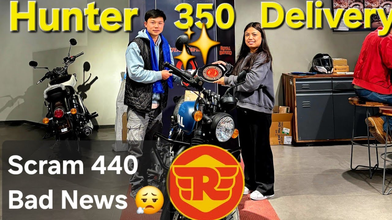 Taking Delivery Of RE Hunter 350🤩/2025 Scram 440 Technical issue 😮‍💨 | TcL Vlogs - YouTube