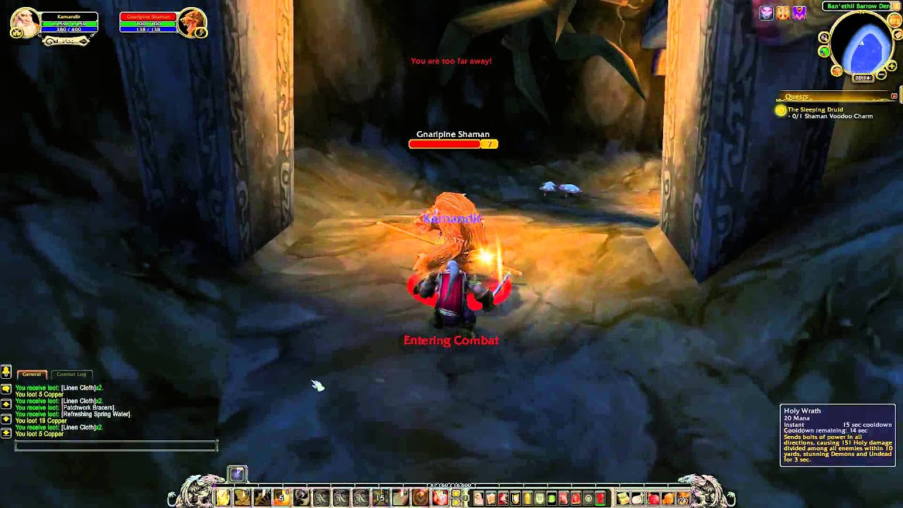 WoW quest #149 The Sleeping Druid - YouTube