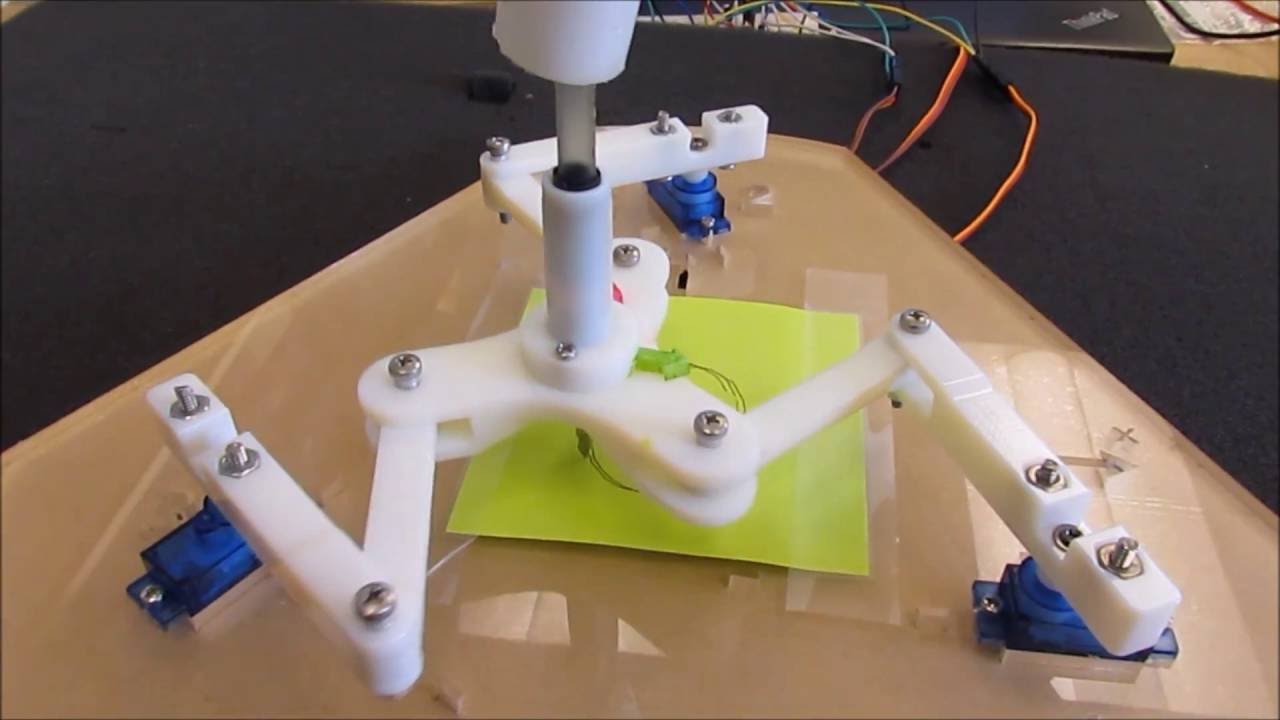 Parallel 3RRR Robot Epicycloidal Path Demonstration - YouTube