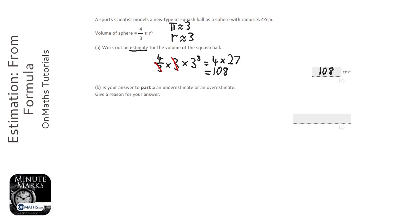 Estimation: From Formula (Grade 5) - OnMaths GCSE Maths Revision - YouTube