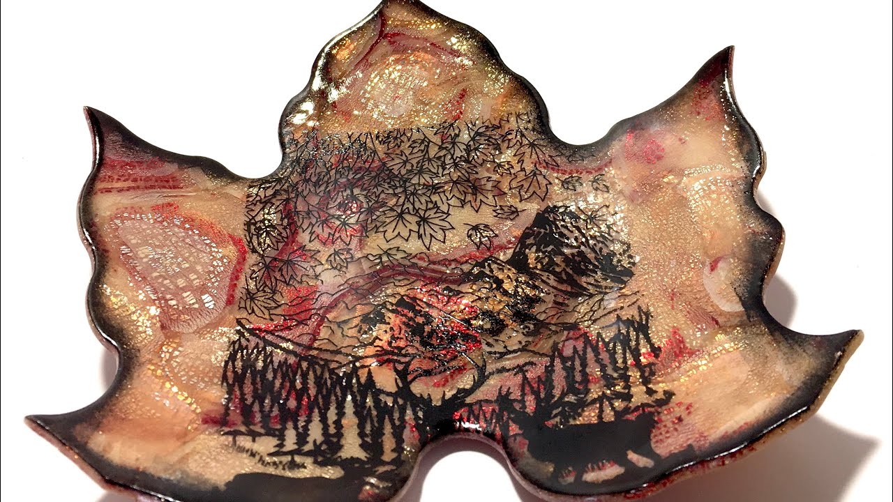 Autumn’s Bow Polymer Clay Trinket Dish Tutorial - YouTube