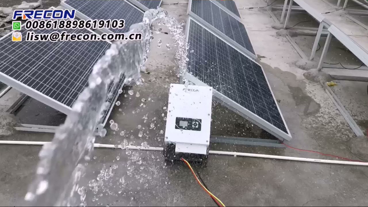 Frecon IP65 solar pump inverter PV580 - YouTube