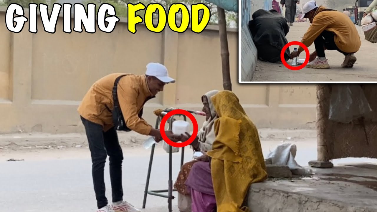 Giving Food To People In Need - YouTube