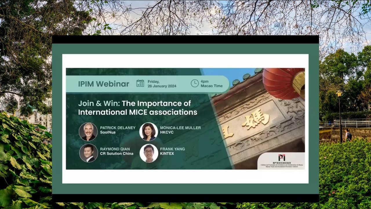 Webinar: Join & Win: The Importance of International MICE Associations ...