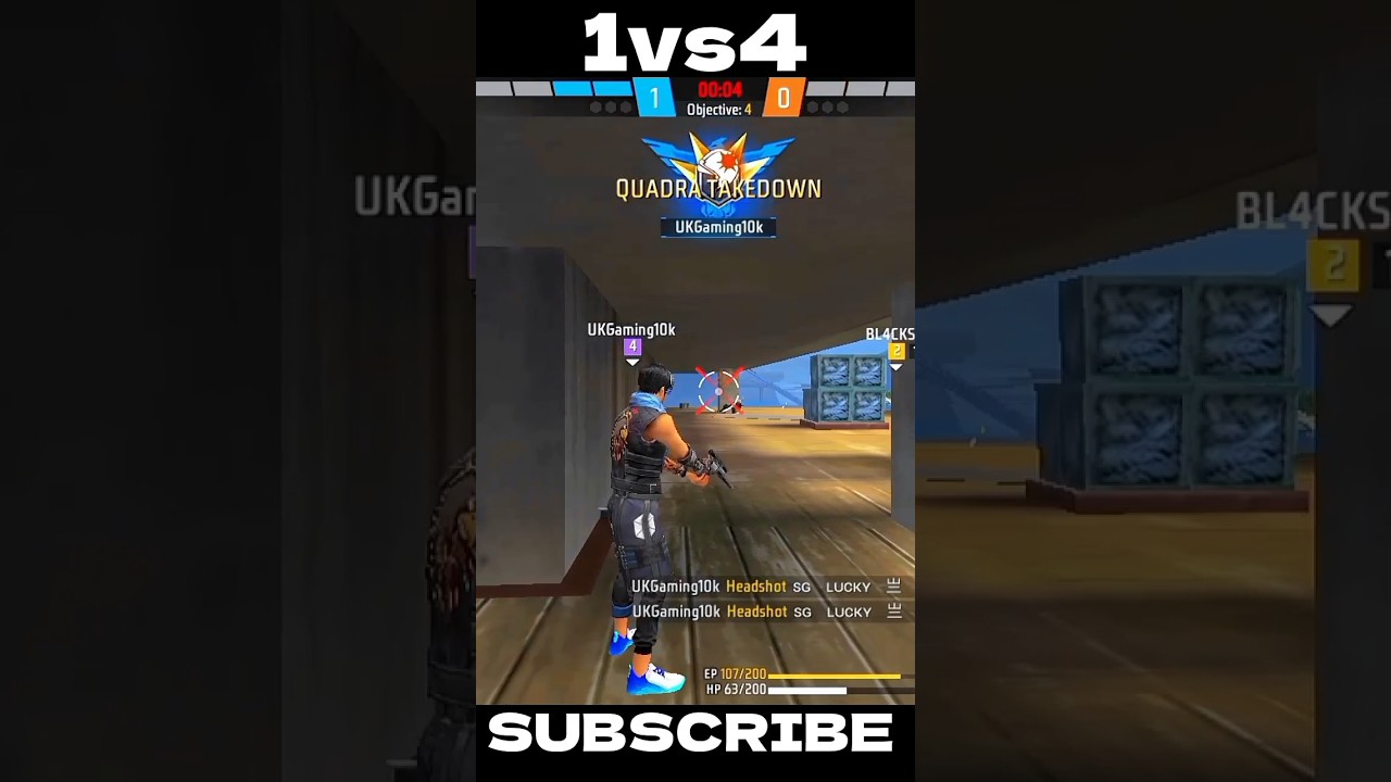 1vs4🔥 IMPOSSIBLE 🍷🗿 M500😱😱😱 Rocket 🚀🚀 Nob is Pro 😱#freefire #shorts ...