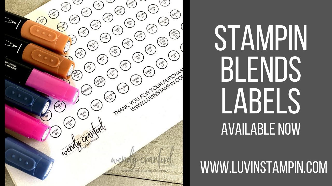 Stampin' Blends Labels Available Now - YouTube
