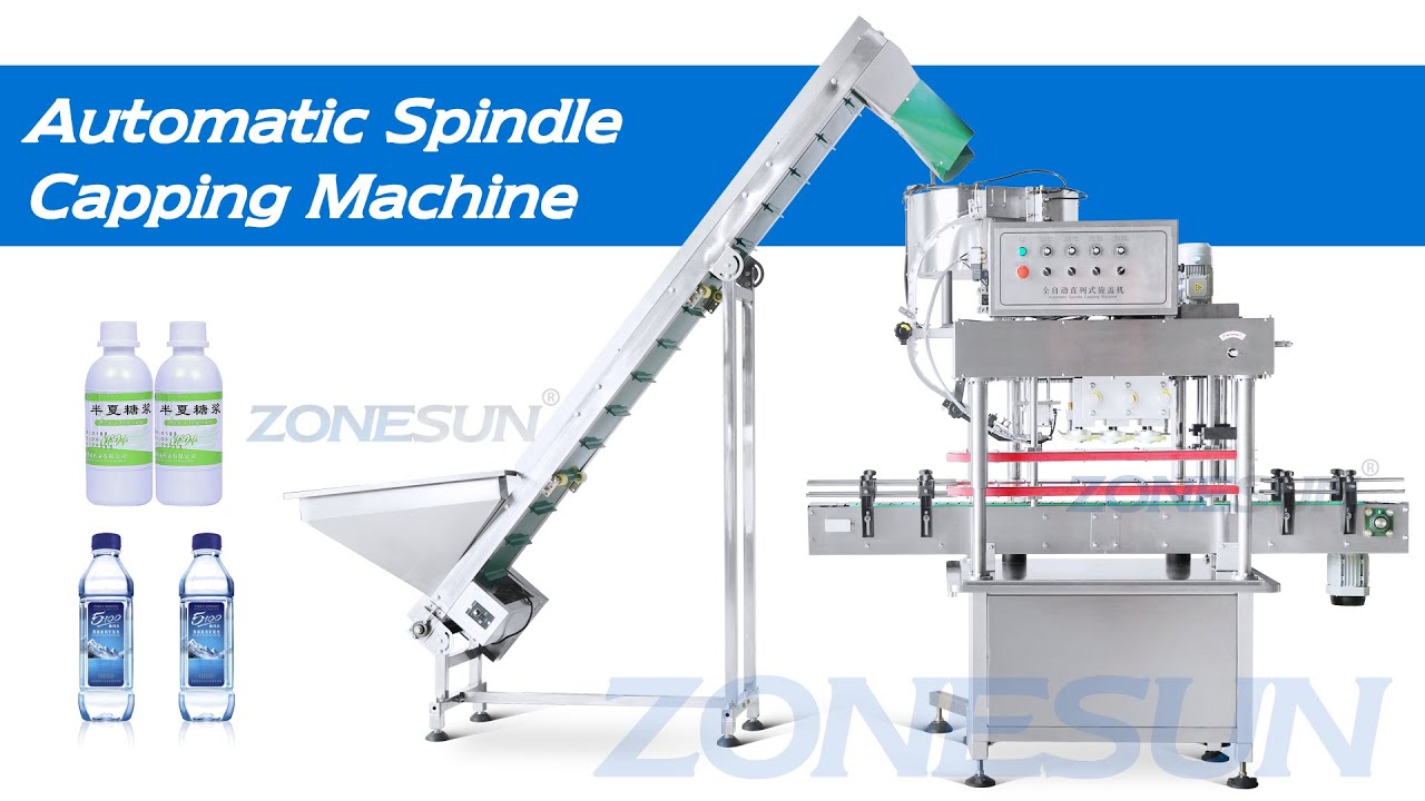 How To Use Automatic Spindle Capping Machine for Plastic Bottles? - YouTube