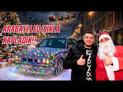 Arabayı Led Işıklarla Kapladık + Drift I Christmas Car Project