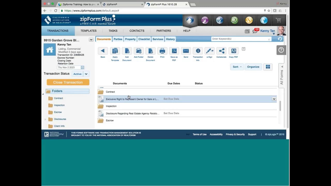 Zipforms Training How to prepare different types of listing agreements 20161107 - YouTube