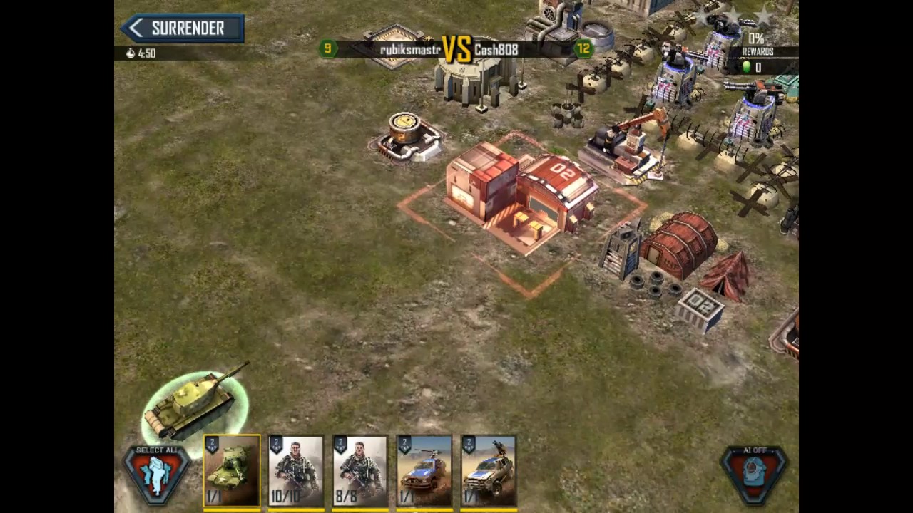 War Commander: Rogue Assault #5 attacking units demo - YouTube