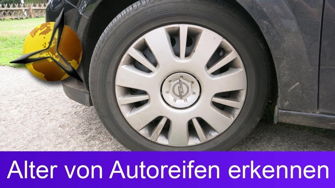 Alter von Reifen: DOT Nummer finden - YouTube