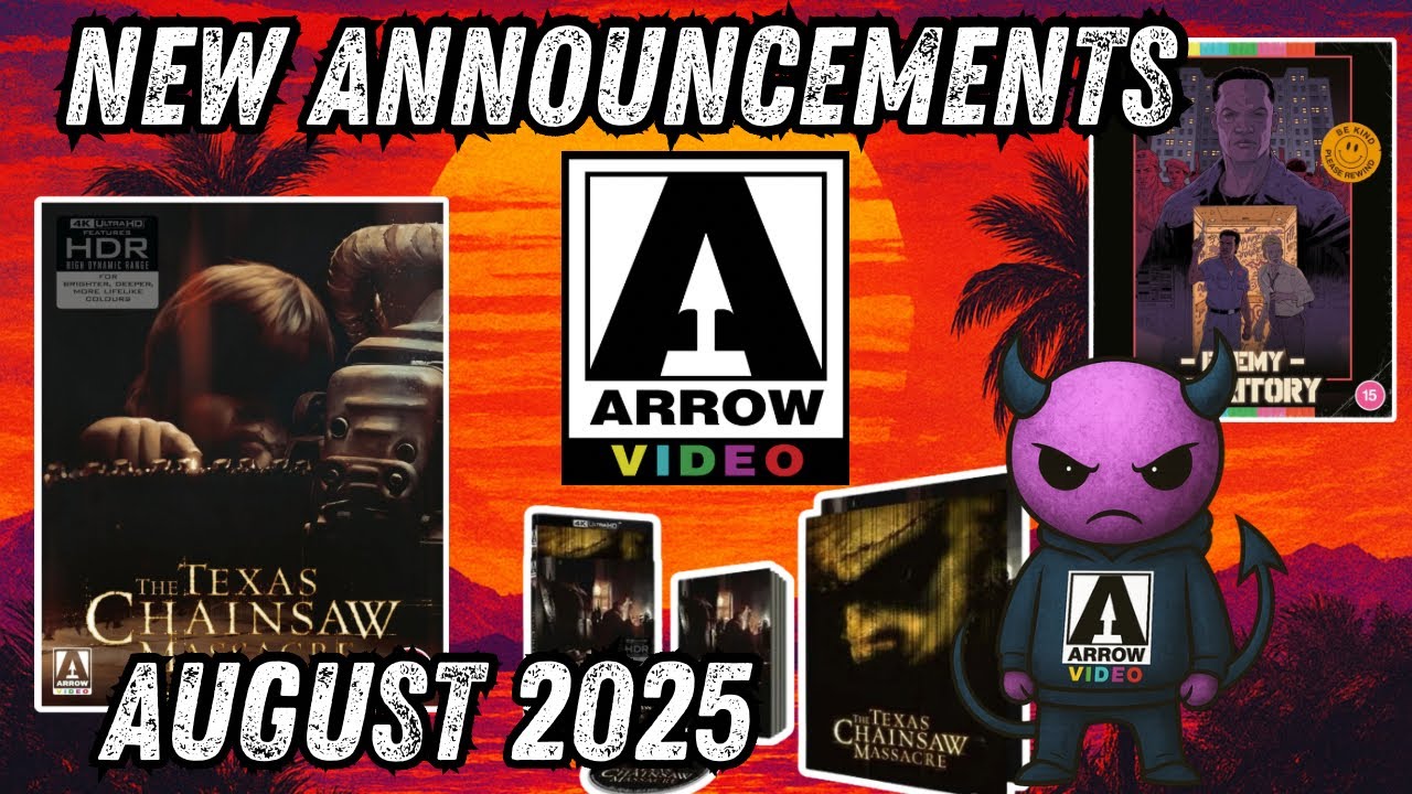Arrow Video August 2025 Announcements 4K/ Blu-Ray - YouTube