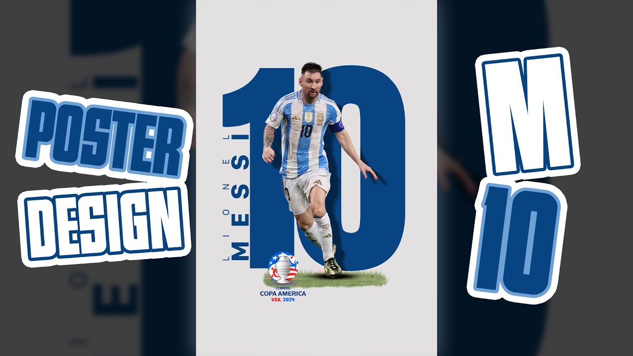Poster Design: Messi - M10 - YouTube