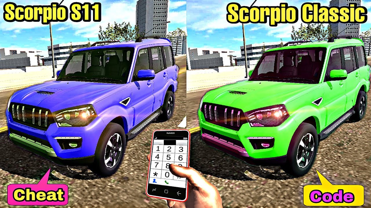 Both Scorpio Code || Indian bikes driving 3d New update😍||Scorpio s11 and Scorpio Classic Real ...