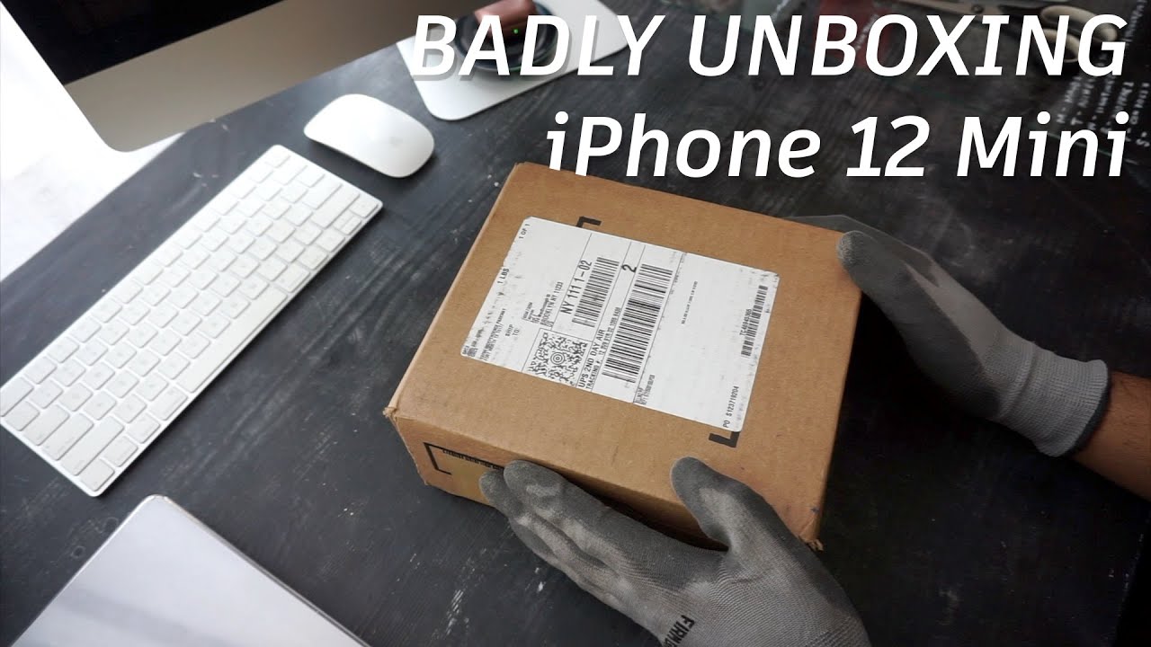 Tearing into the iPhone 12 Mini box! - YouTube