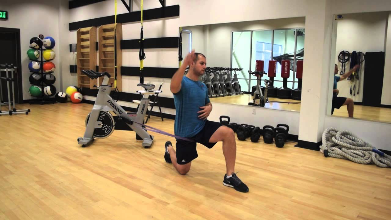 Band Posterior Hip Mobilization - YouTube