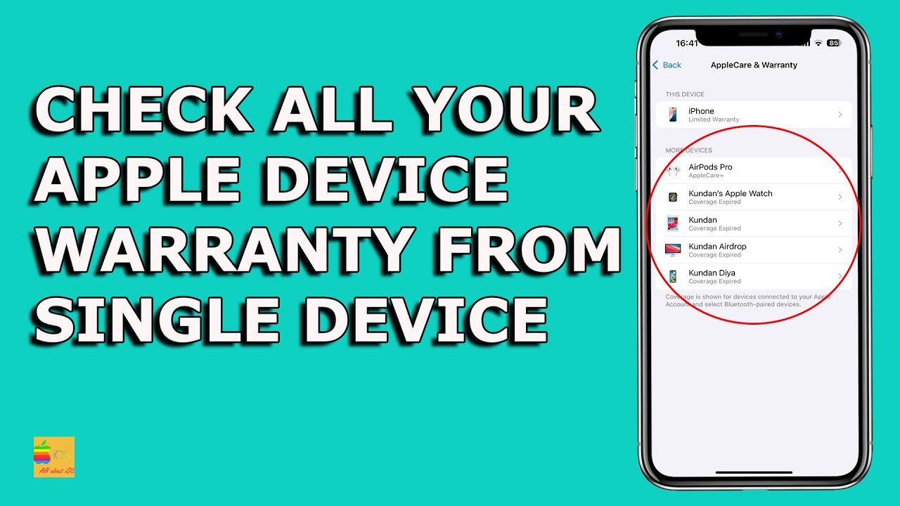How to check warranty date of all Apple devices from a single device ...