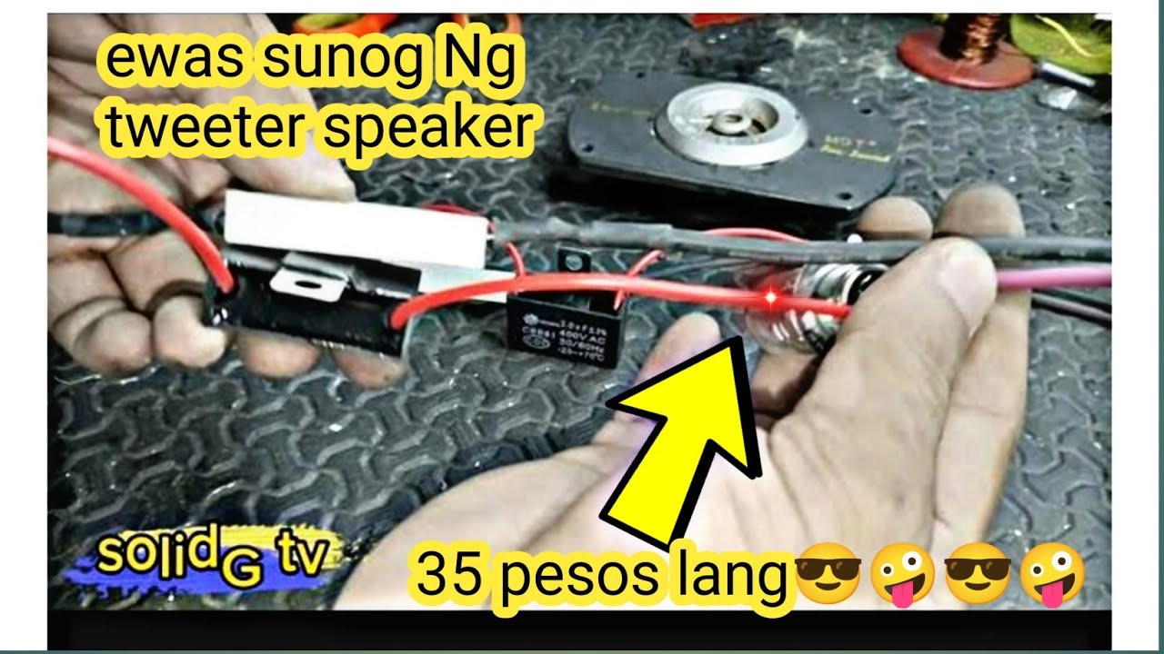 Paanu gumawa Ng series bulb tweeter speaker protect,step by step ...