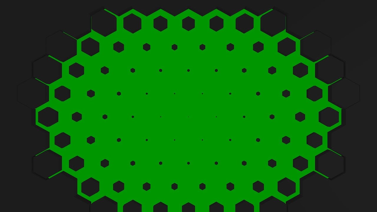Hexagon Transition Green Screen 4 - YouTube