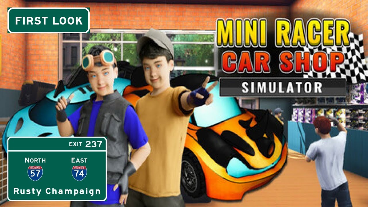 Mini Racer Car Shop Simulator Demo First Look - Let's Build Some Small ...