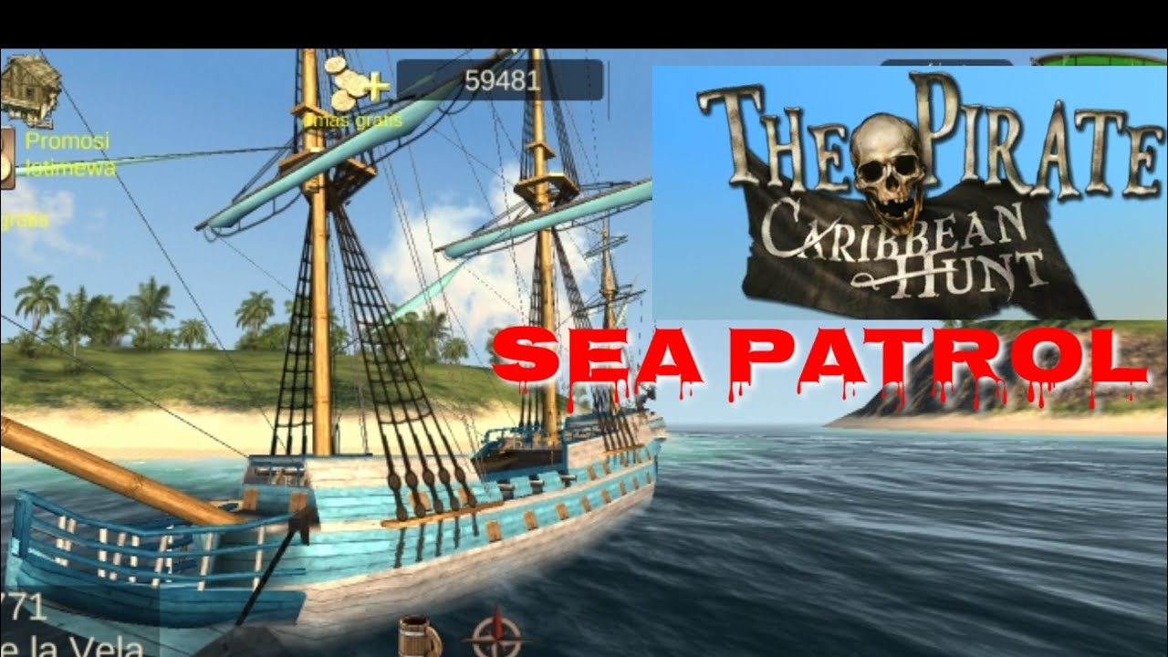 CORVETTE PATROL PIRATES CARRIBEAN HUNT. POWERFUL SHIP - YouTube