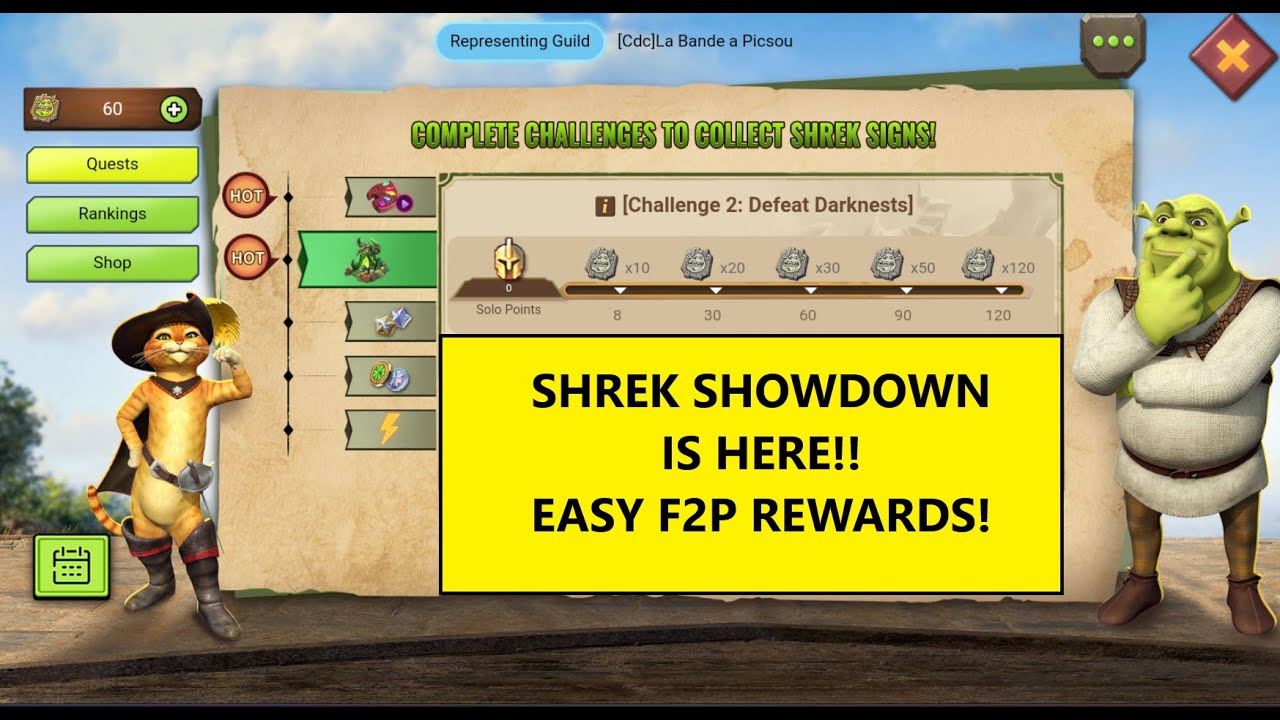 Lords Mobile - SHREK SHOWDOWN - How to get these easy F2P rewards ...