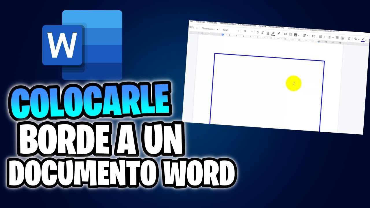 Como colocar bordes en Word - YouTube