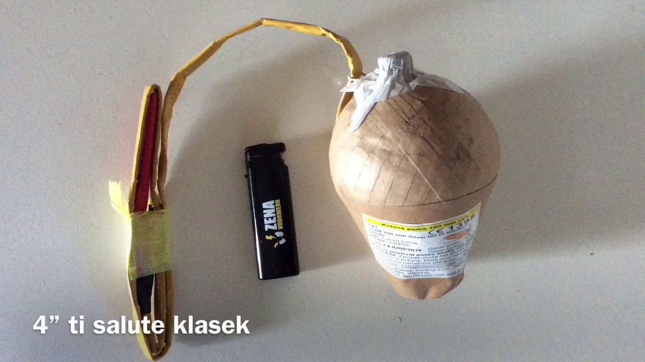 4 inch titanium salute klasek - YouTube