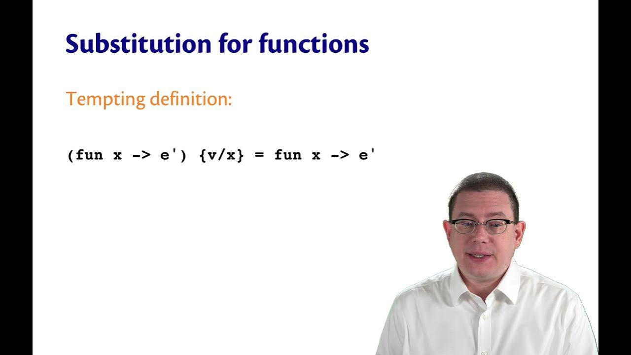 Substitution in Functions | OCaml Programming | Chapter 9 Video 22 ...