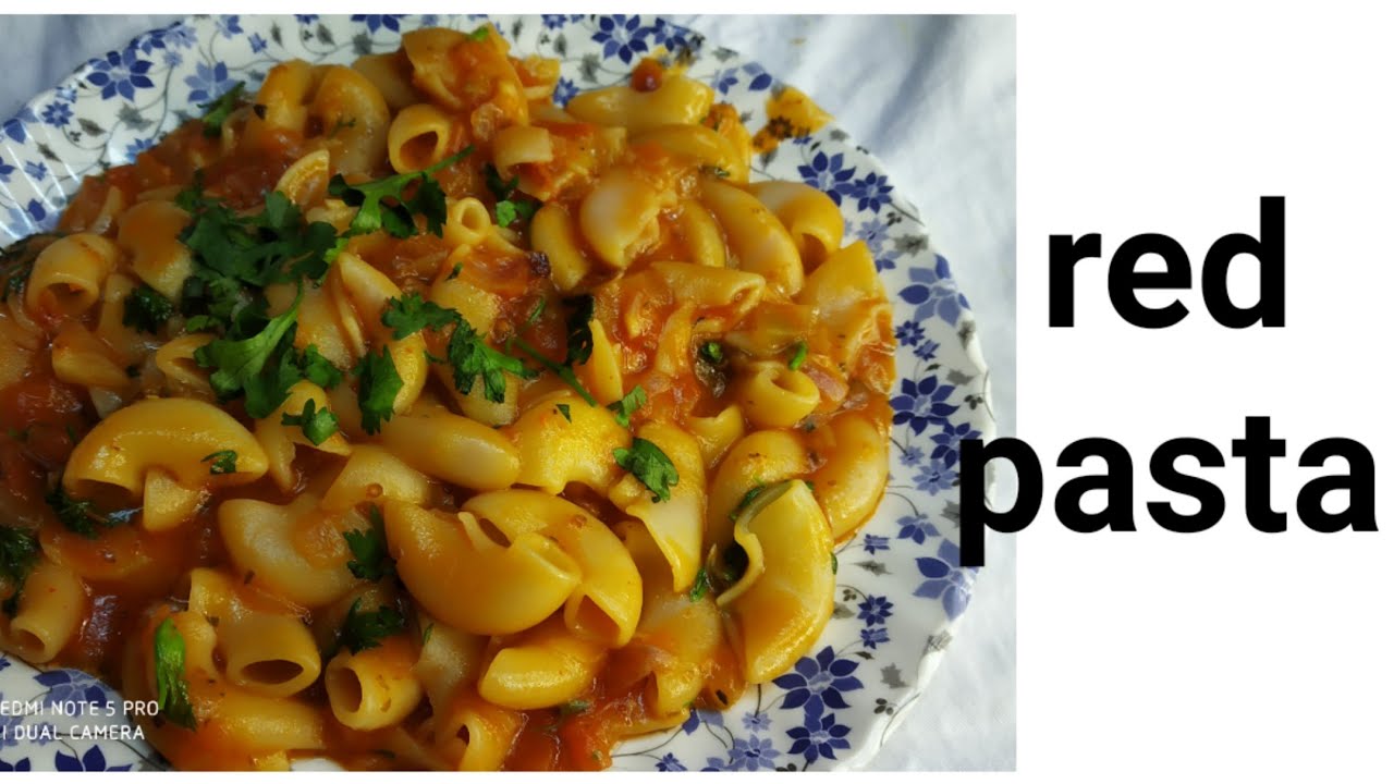 red pasta recipe| how to make red pasta| kalyani's kitchen - YouTube