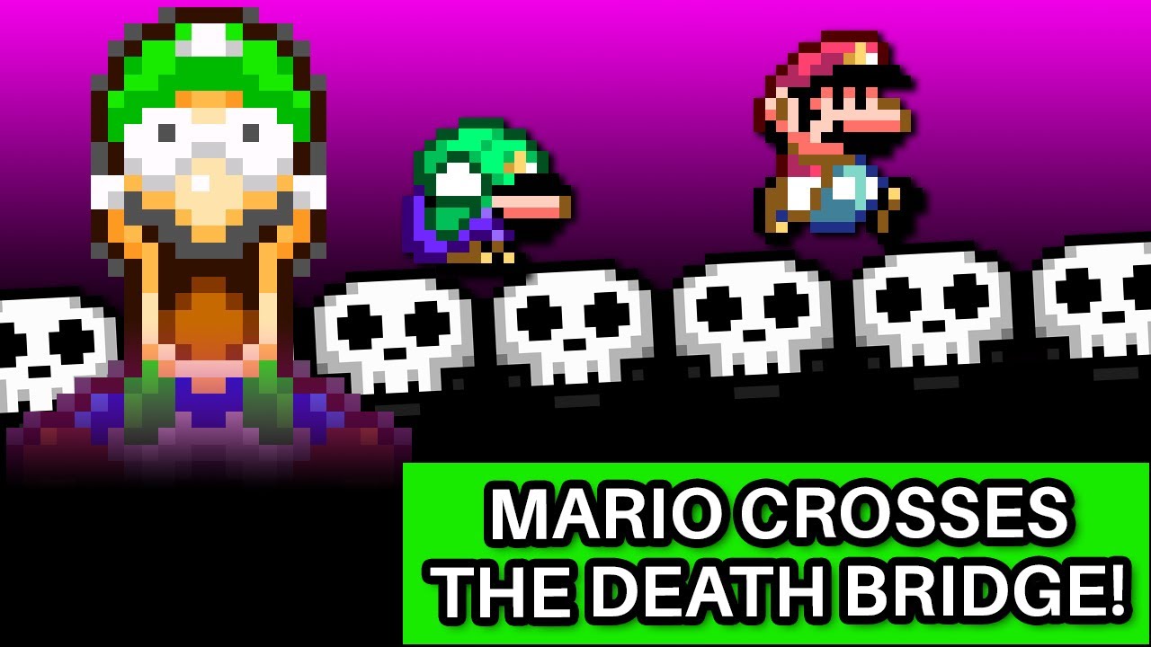 Mario Crosses the Death Bridge! - YouTube